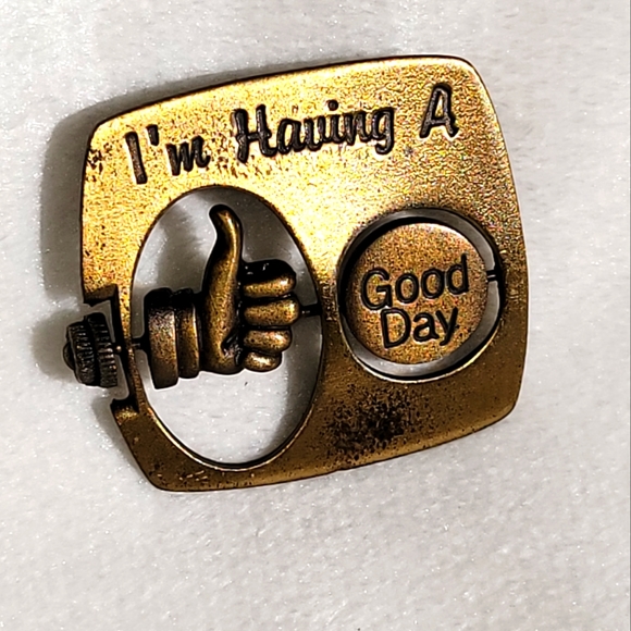 Jewelry | Vintage Signed Jj Im Having A Good Day Bad Day Pin Brooch ...